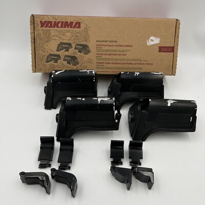 Yakima Railgrab Rooftop Rack Towers w/ covers, 2 Sizes of Claws #00138 ...