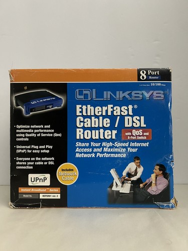 Linksys EtherFast Cable/DSL Router with 8 Port Router | eBay