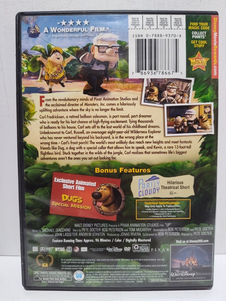 Up (Single-Disc Edition) DVD 786936786675| eBay