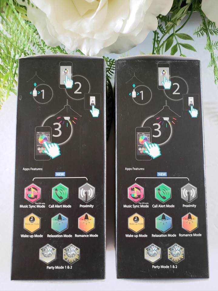 *2 Pack* Lumen Tabu Lumini TL100 50 Lumen App Enabled LED Color Mood ...