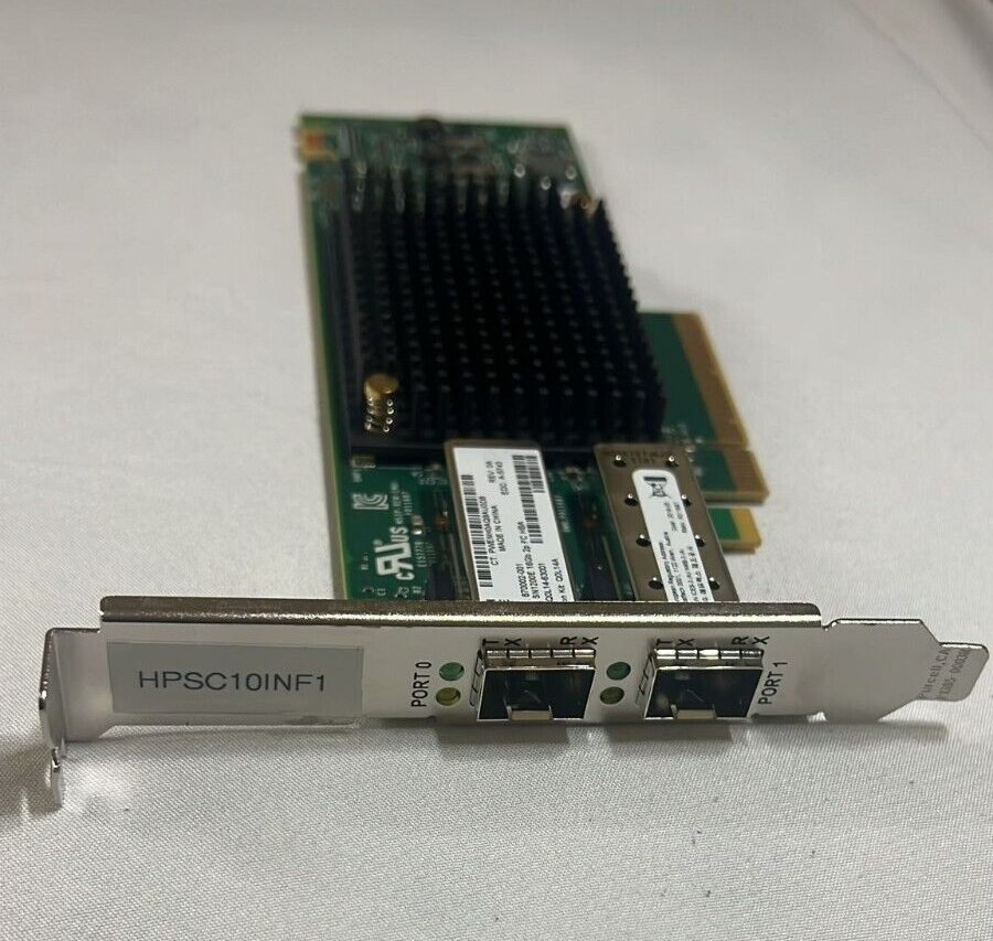 HPE 853011-001 StoreFabric SN1100Q Dual Port 16Gb Fibre Channel PCI-e ...