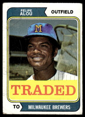 1974 Topps Felipe Alou #485T Milwaukee Brewers Baseball Card | eBay