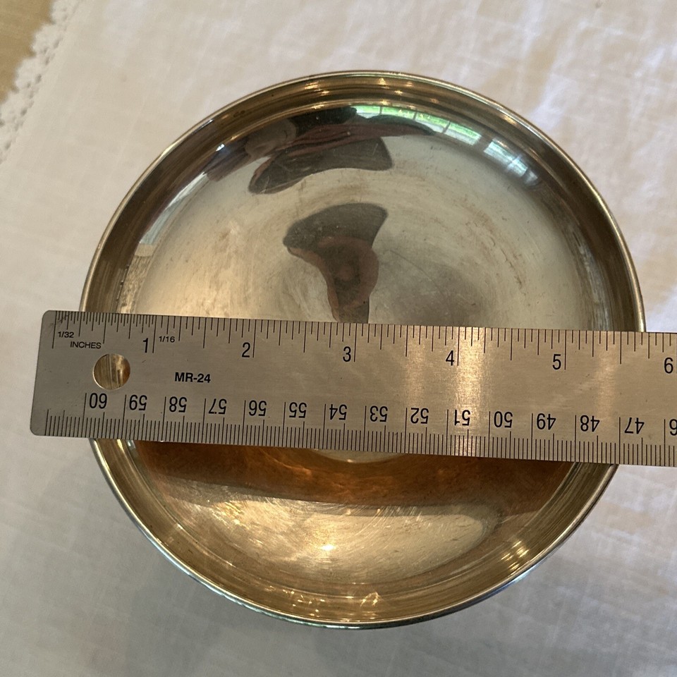 VINTAGE LARGE STERLING SILVER WEIGHTED CANDY /BON BON TALL COMPOTE | eBay