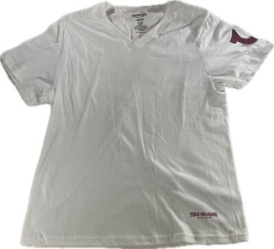 True Religion Men's Size Medium T Shirt with Horseshoe Logo White ...