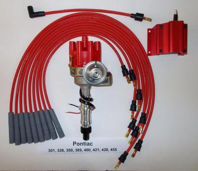 PONTIAC 350-389-400-455 RED Small FEMALE Cap HEI Distributor,Coil,PLUG ...