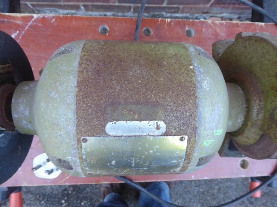 Vintage Excel bench grinder. 1/2 HP motor. | eBay UK