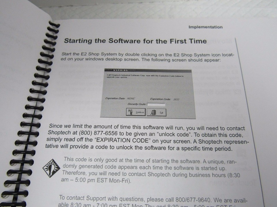 SHOPTECH E2 SHOP SYSTEMS WORKING KNOWLEDGE TRAINING MANUAL | eBay
