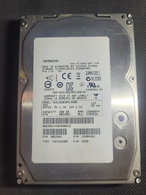HUS156030VLS600- Hitachi-300GB 3.5" 15K 6GBPS SAS 829686001589| eBay