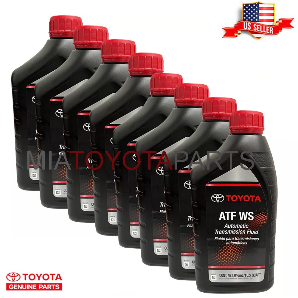 8 Quarts Genuine Toyota ATF WS Automatic Transmission Oil Fluid OEM ...