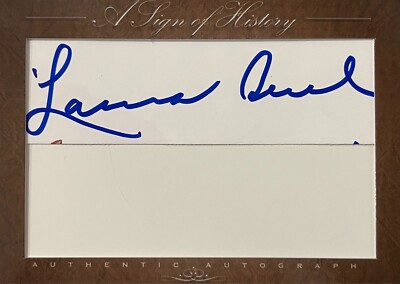 LAURA BUSH A Sign of History Custom Cut AUTOGRAPH Signed Card George ...