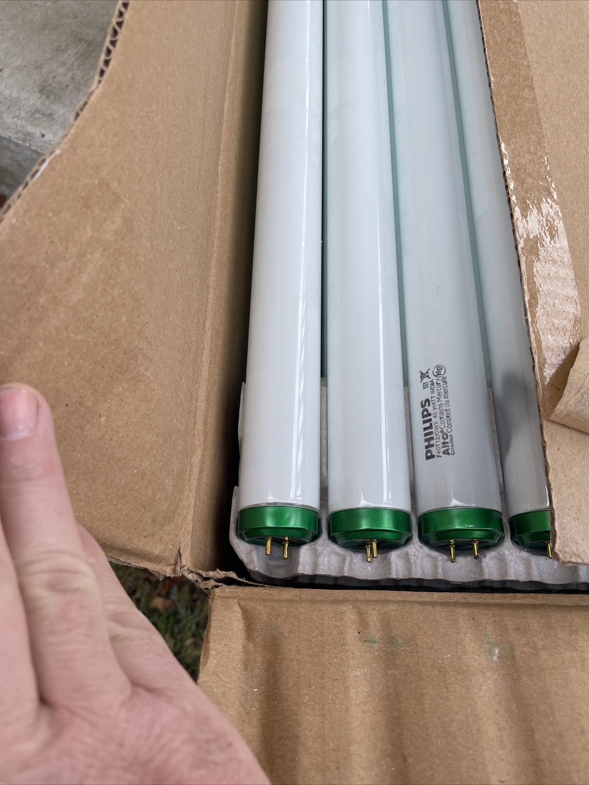 Philips 427187 F40T12/CWX/ALTO Straight T12 Fluorescent Tube 2 Pin Ends ...