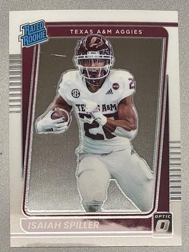 Isaiah Spiller 2022 Chronicles Draft Picks Optic Rated Rookie Football ...