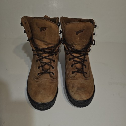 Red Wing Boots 11D Mens Leather Tall Lace Up EH 905 Insulated Brown ...