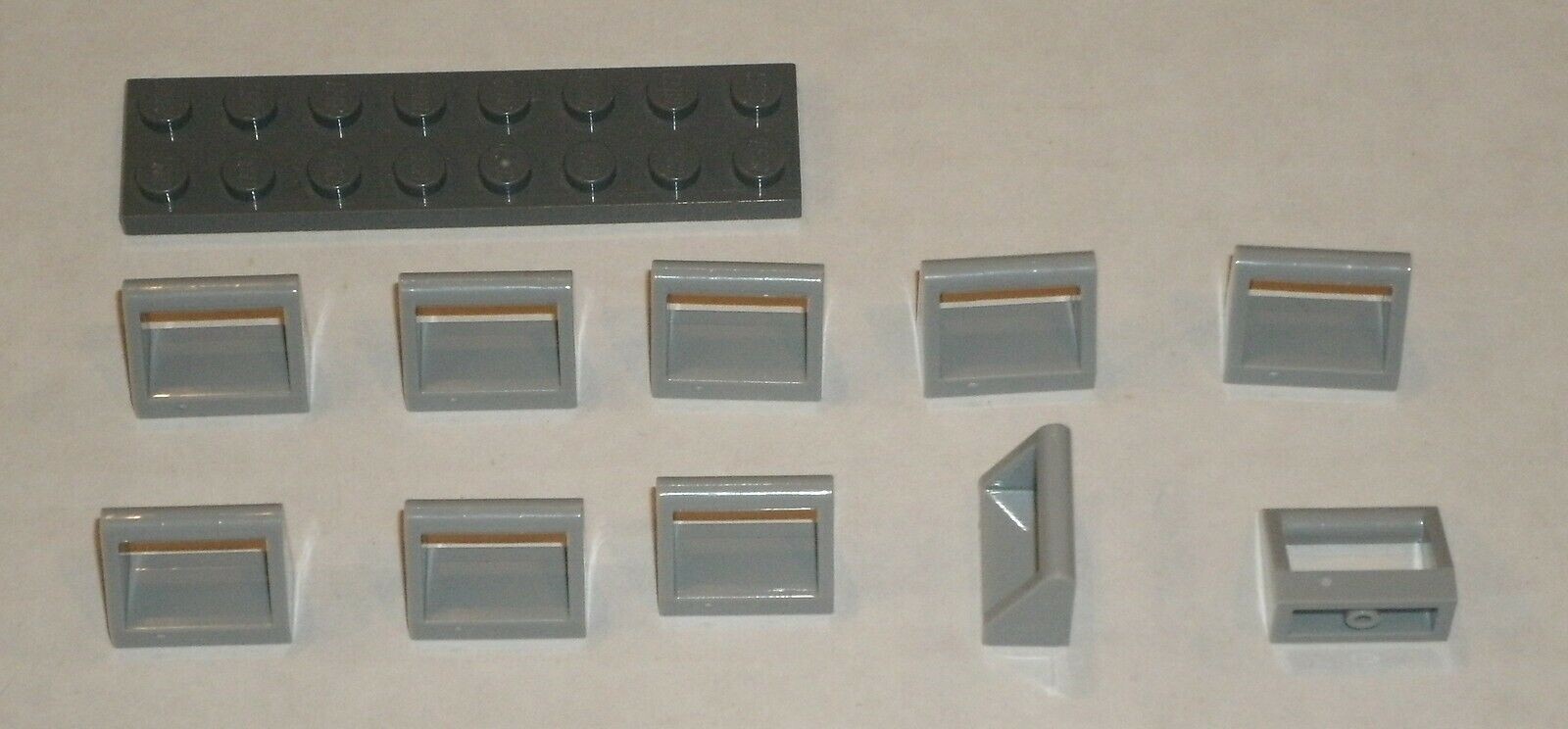 LEGO NEW 1x2 Light Bluish Grey Tile with Handle (10x) 4211357 Brick ...