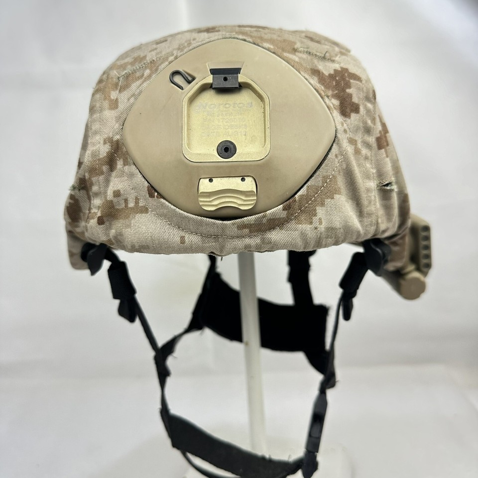 Medium USMC Recon MSA MICH Helmet Norotos TATM Mount IR USGI US Marines ...