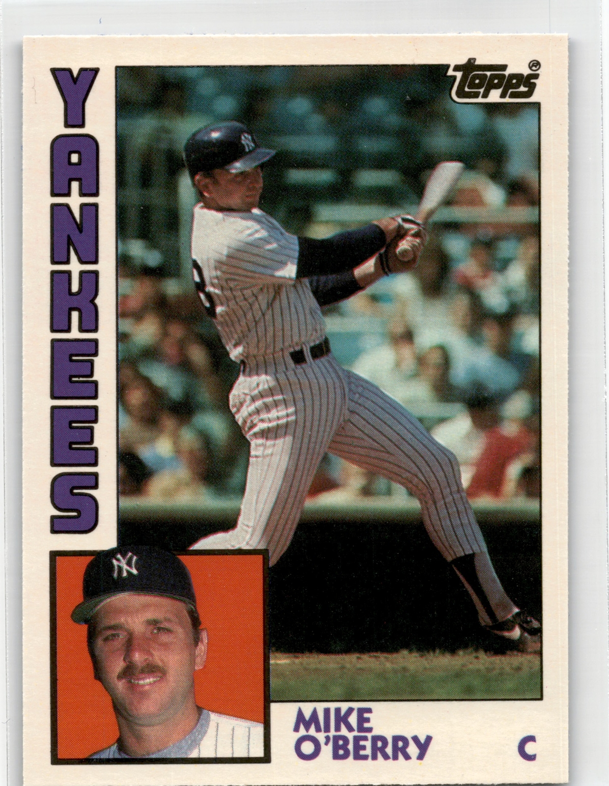 1984 Topps Traded #86T Mike O'Berry New York Yankees MLB Vintage ...