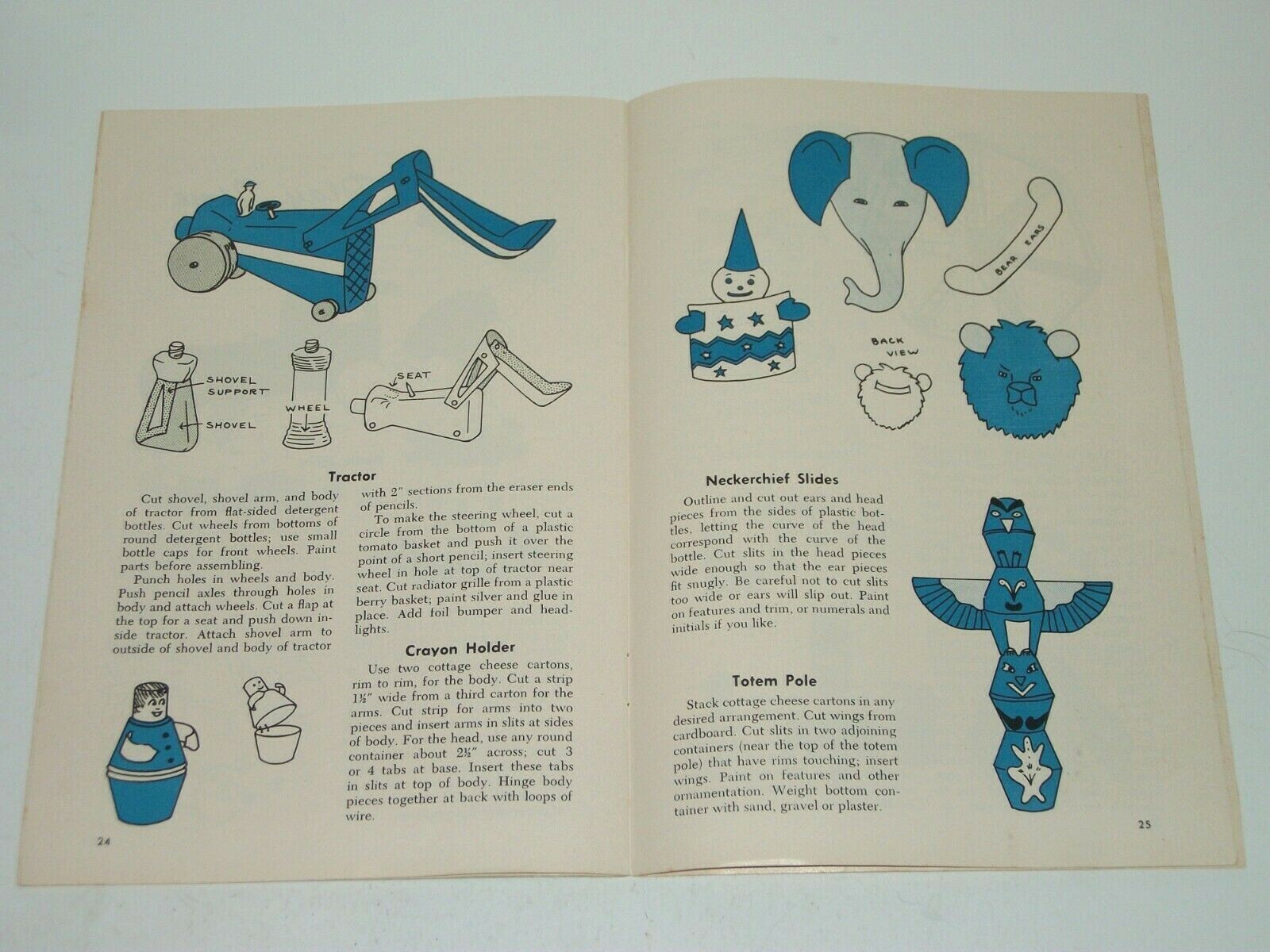 1964 PLASTIC PROJECTS Pack-O-Fun Recycling Kid's Crafts Clapper ...