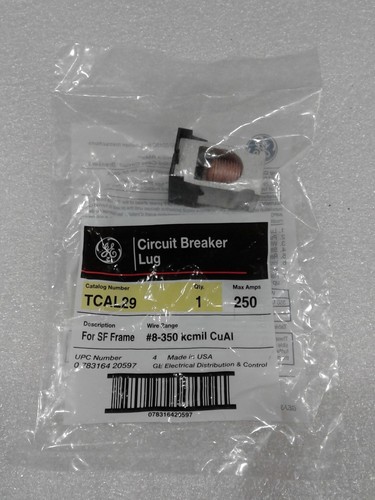 TCAL29 GE LUG SF FRAME #8-350 KCMIL CUAL MAX 250 AMPS NEW | eBay