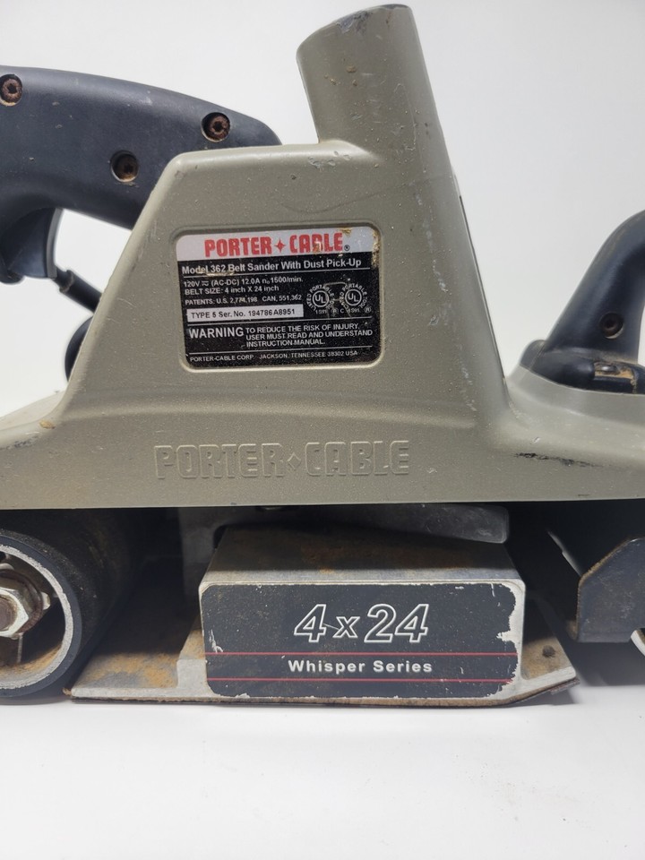 Porter Cable 362 4"x24" belt sander with dust collection USA made ...