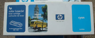 HP C4192A CYAN TONER 4500 4550 ORIGINAL TOTALLY SEALED | eBay UK