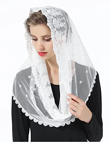 Easter Catholic Mantilla Chapel Veil Latin Mass Halloween Church Off ...