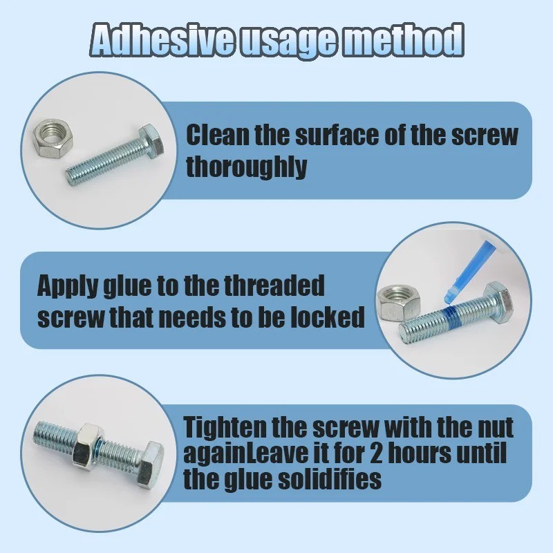 243 Thread Lock Glue Paste for Bolts & Screws 10ml Loolifl | eBay UK
