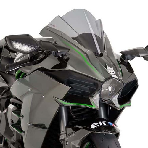 PUIG Windscreen Z-Racing Series Smoke Kawasaki ZX1000 Ninja H2 (2015 ...