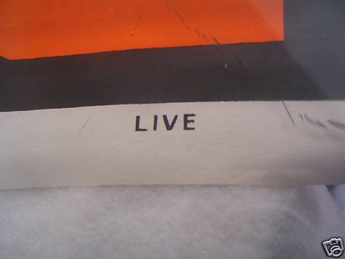 Unk Vintage "Peace" Anti-War Poster Blacklight "Live" | eBay