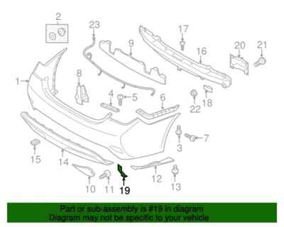 NEW OEM GENUINE 2009-14 HYUNDAI SONATA REAR IMPACT BAR LOWER BRACKET ...