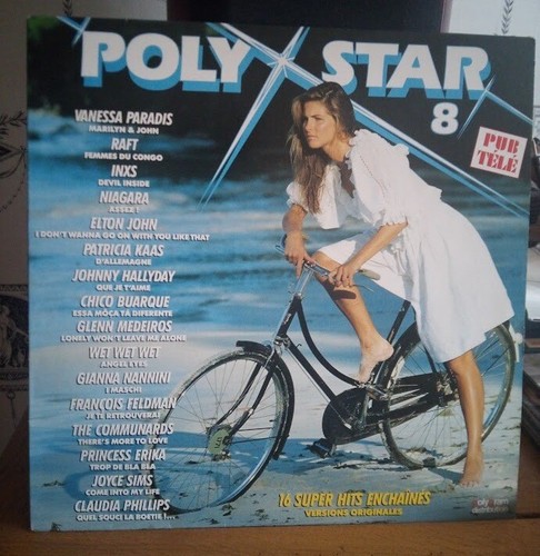 33 tours poly star n°8 super hits enchainés ( 16 ) version originales ...