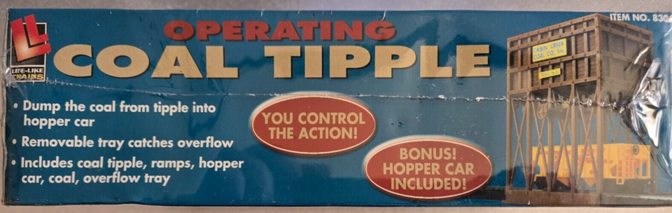 Life-Like OPERATING COAL TIPPLE HO Scale Building Kit 21310 BONUS ...