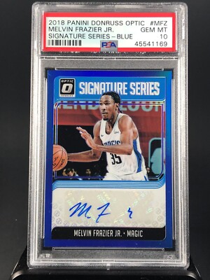 2018 Optic Signature Series Melvin Frazier Jr Auto PSA 10-Orlando Magic ...