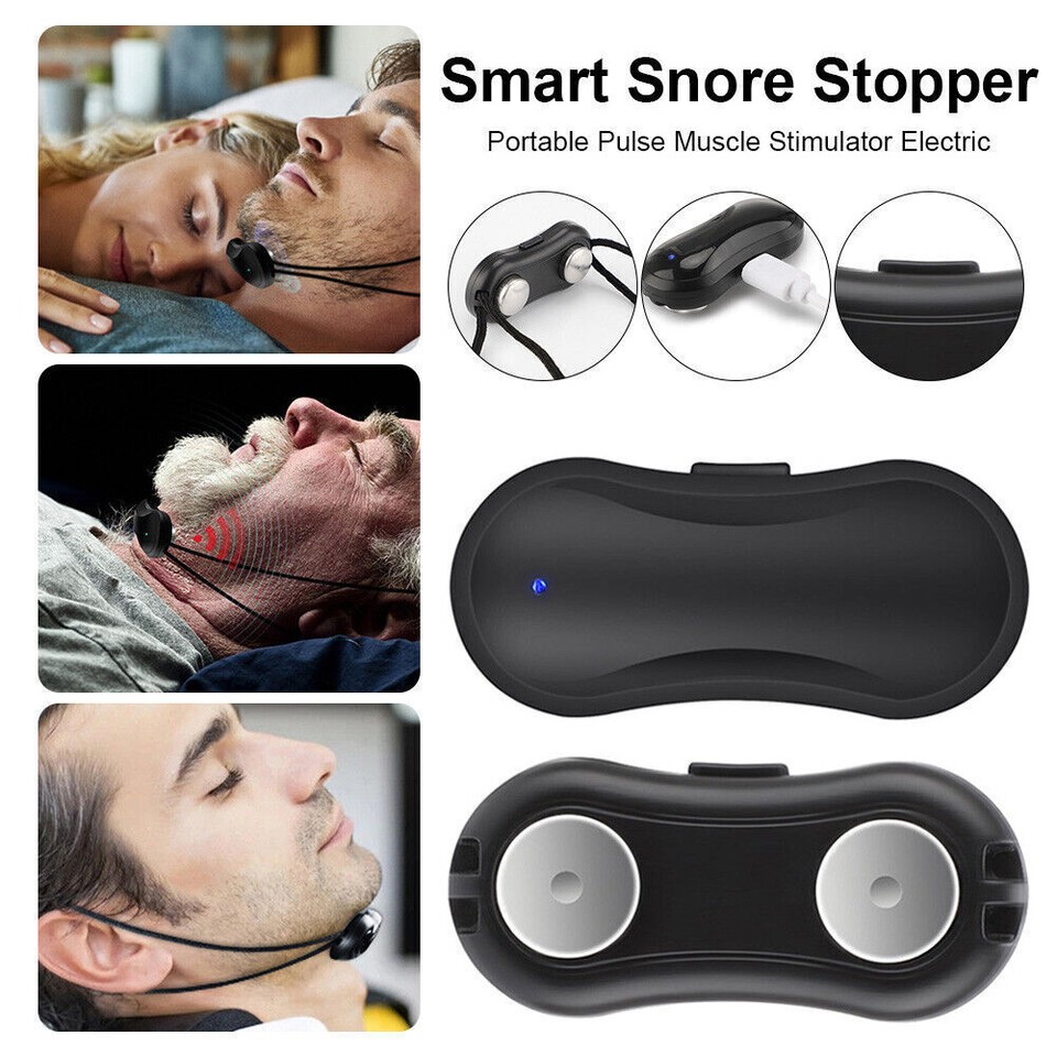 Anti Snoring Device Sleep Aid Smart Snore Stopper Electric Stop Snoring ...