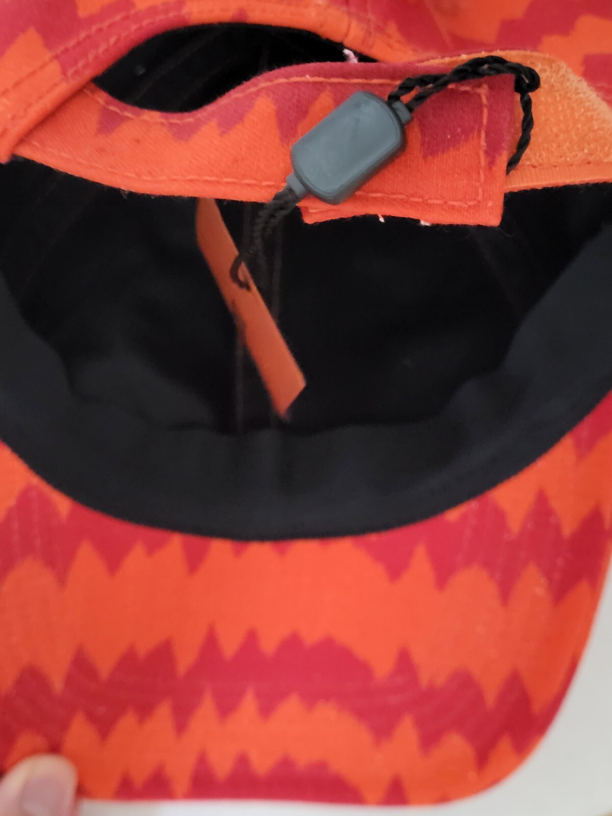 MISSONI Baseball Cap Orange Red Classic Logo Zig Zag Mens 100 Cotton ...