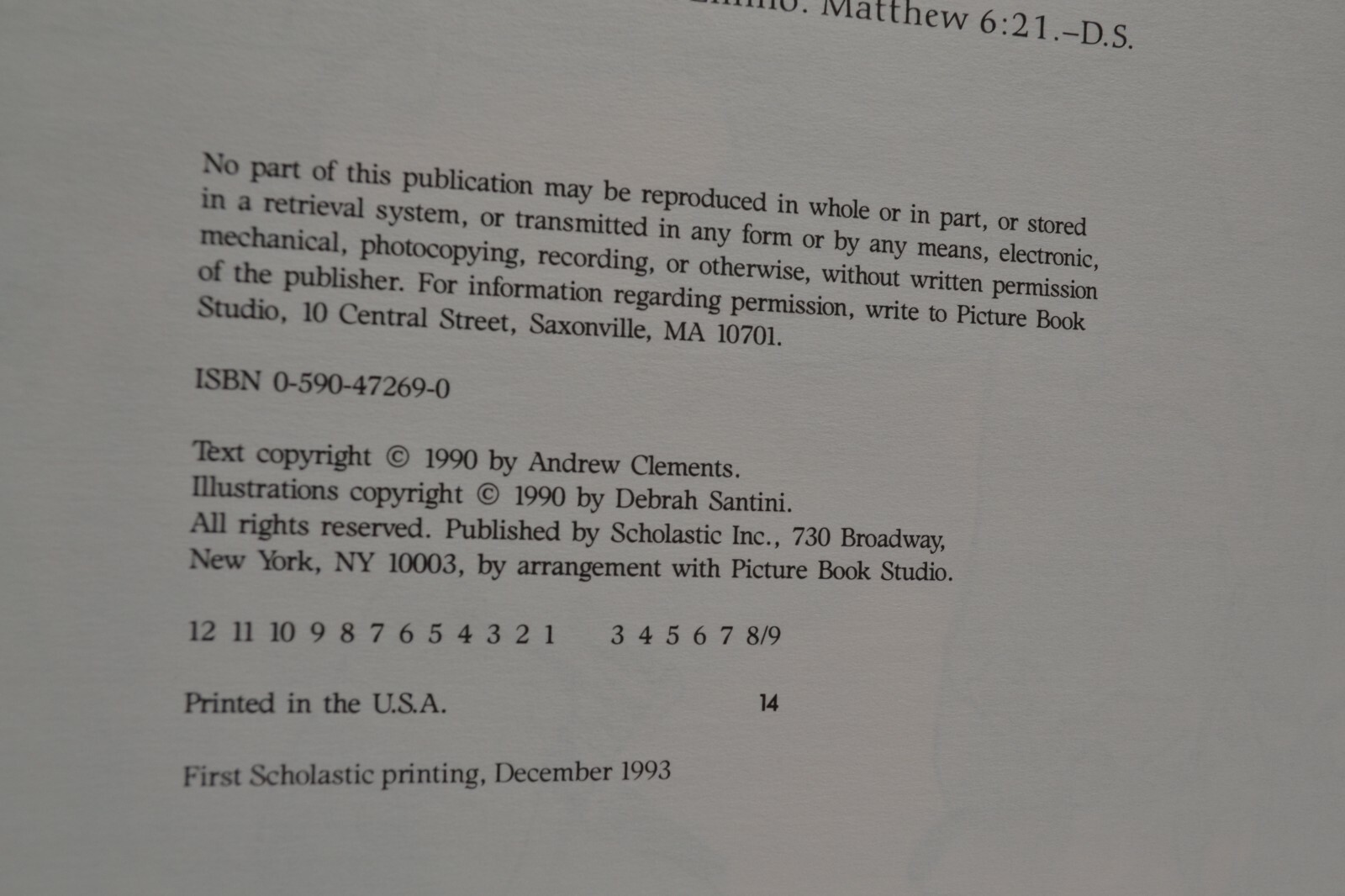 Santa S Secret Helper 1990 by Clements Andrew Amp Santini 0590472690 ...