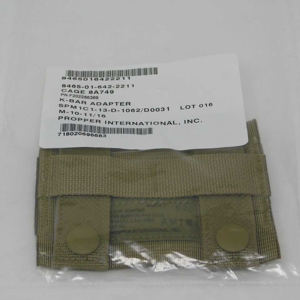 3-PACK - US Military K-BAR ADAPTERS - COYOTE - New in Bag | eBay