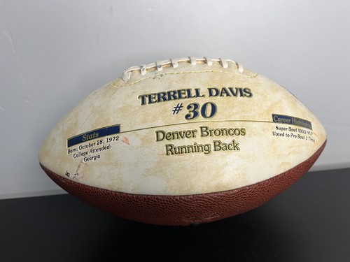 Take Game Home Terrell Davis #30 Commemorative Football 1999 Super Bowl ...