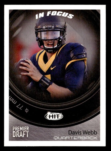 Davis Webb 2017 SAGE HIT In Focus Card #131 California Golden Bears | eBay