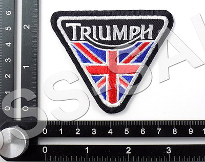 TRIUMPH EMBROIDERED PATCH IRON/SEW ON ~2-7/8" x 2-3/8" MOTORCYCLES ...