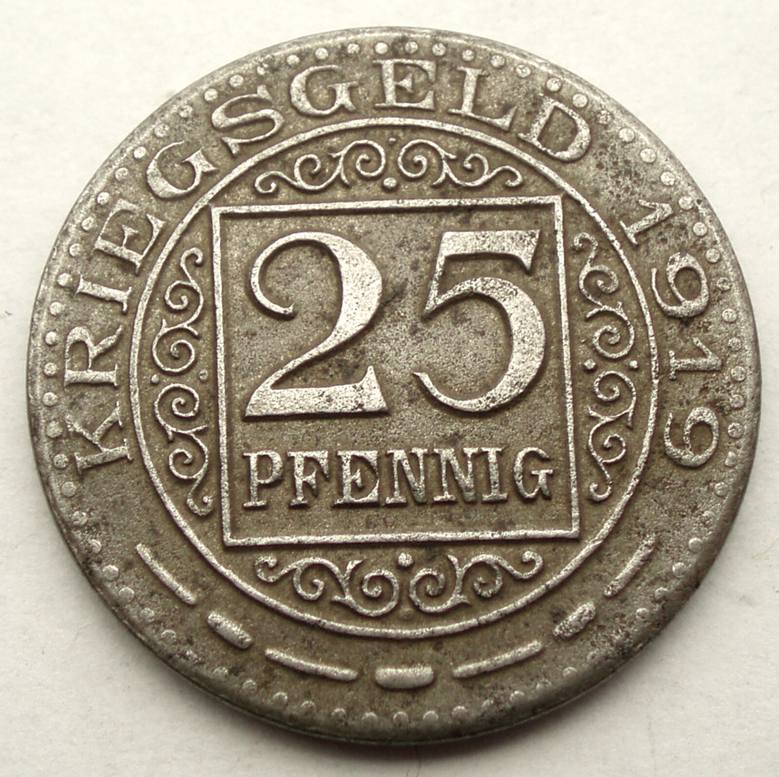 GERMANY STADT OBERHAUSEN RHLD. 25 PFENNIG 1919 Kriegsgeld Notgeld. 1T5 ...