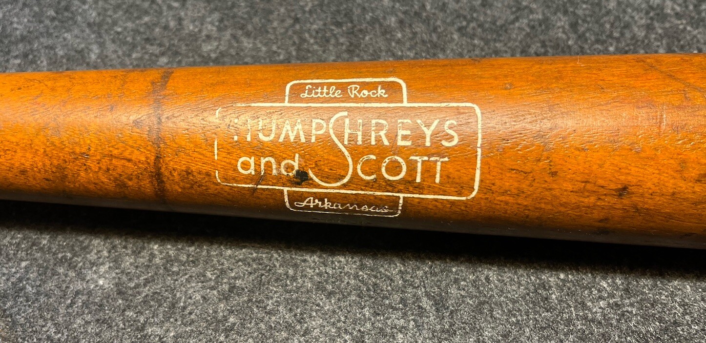 Vtg 1950s Ted Williams Humphreys & Scott Arkansas 700-P Baseball Bat 35 ...
