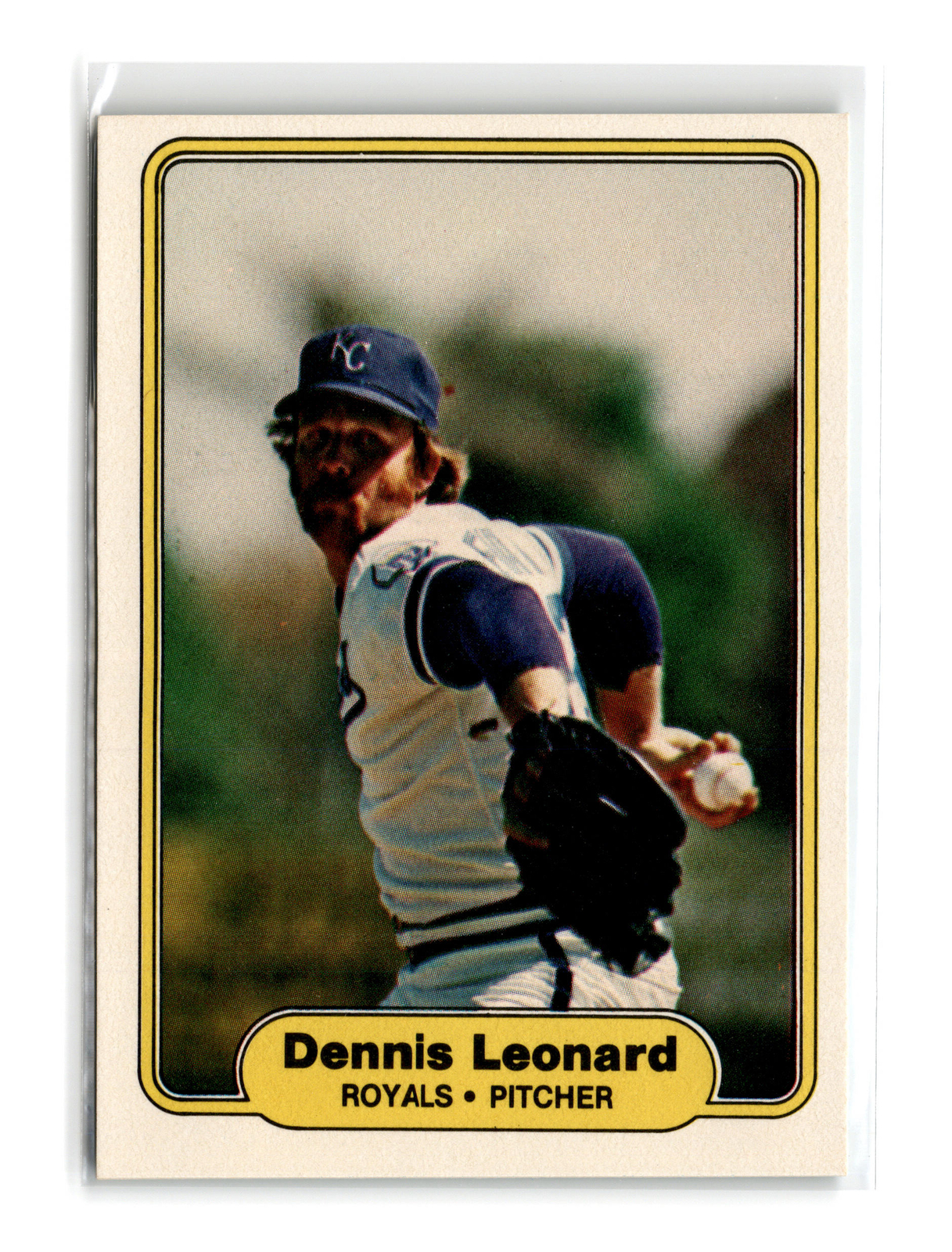 Dennis Leonard Baseball #413 1982 Fleer Kansas City Royals | eBay