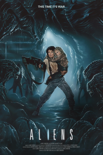 Wondercon 2022 Aliens Alien Newt Ripley Movie Poster Giclee 24x36 nick ...