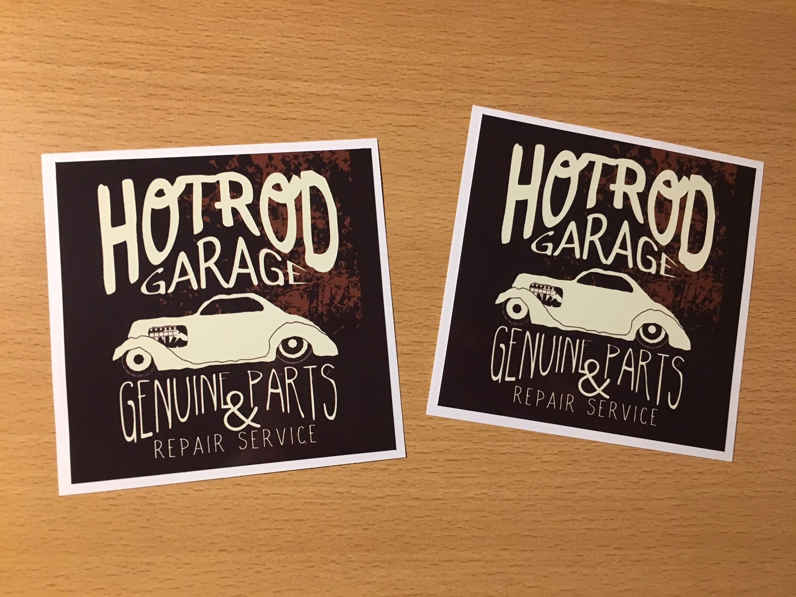 2x Hot Rod Aufkleber Garage V8 Sticker Oldtimer USA US Car Classic ...