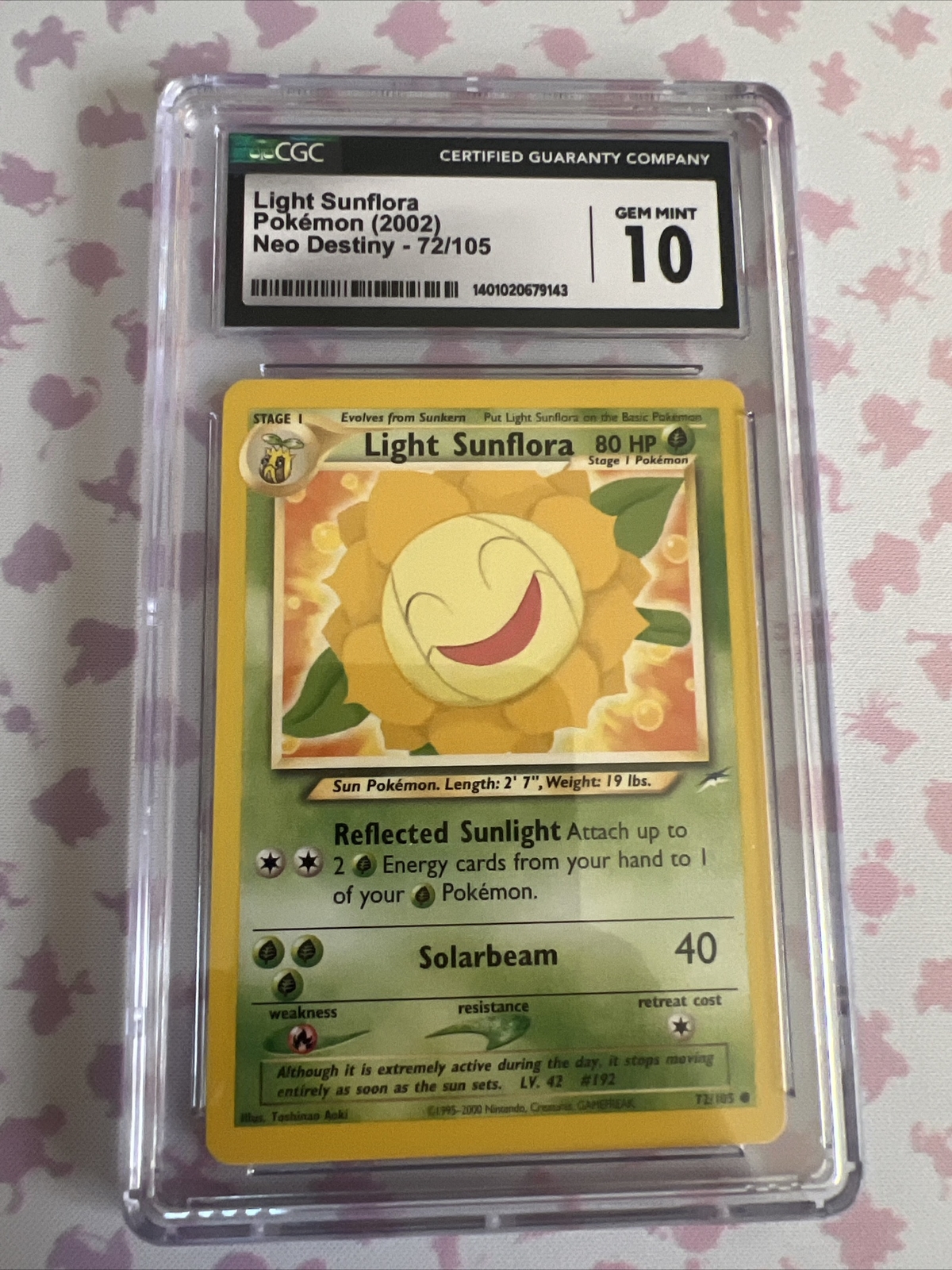 Pokémon TCG Light Sunflora Neo Destiny 72/105 Regular Unlimited Common ...