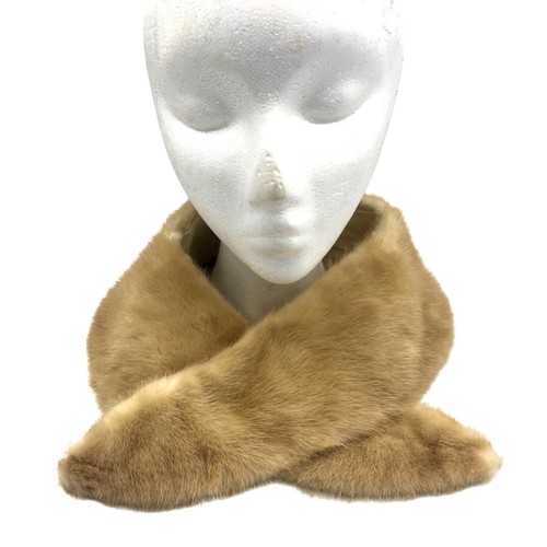 Elegant Vintage Honey Mink Fur Collar Wrap 1940's | eBay