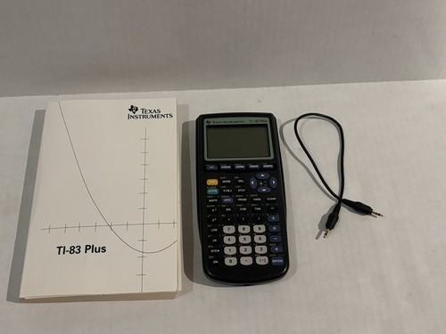 Texas Instruments TI-83 Plus Graphing Calculator With Cover & User ...