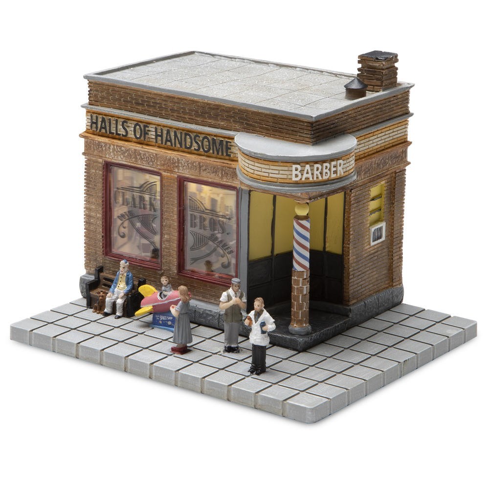 BARBERSHOP HALLS OF HANDSOME CITY BUILDING! O GAUGE O SCALE BARBER SHOP ...