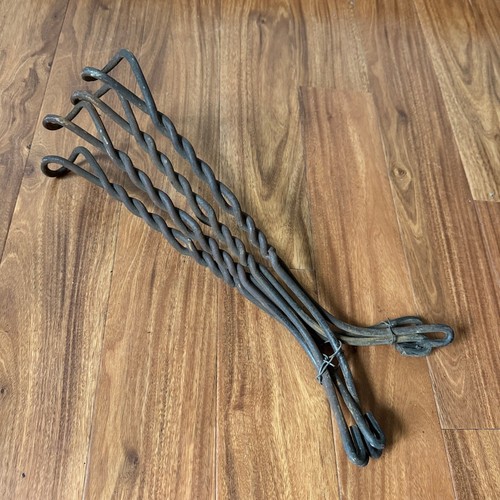 Set of 4 Vintage Wrought Iron Twisted Wire Table Legs 18 inches long | eBay