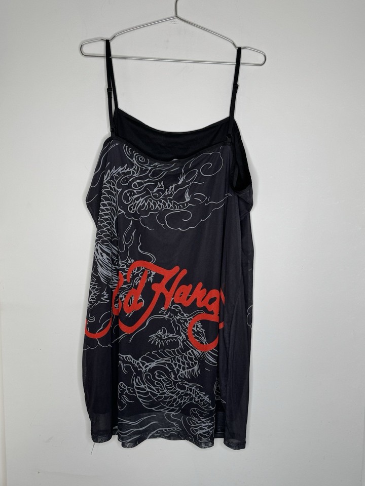 Ed Hardy Dolls Kill Plus Size 3X Dragon Slip Dress Y2K 2000s Tattoo ...
